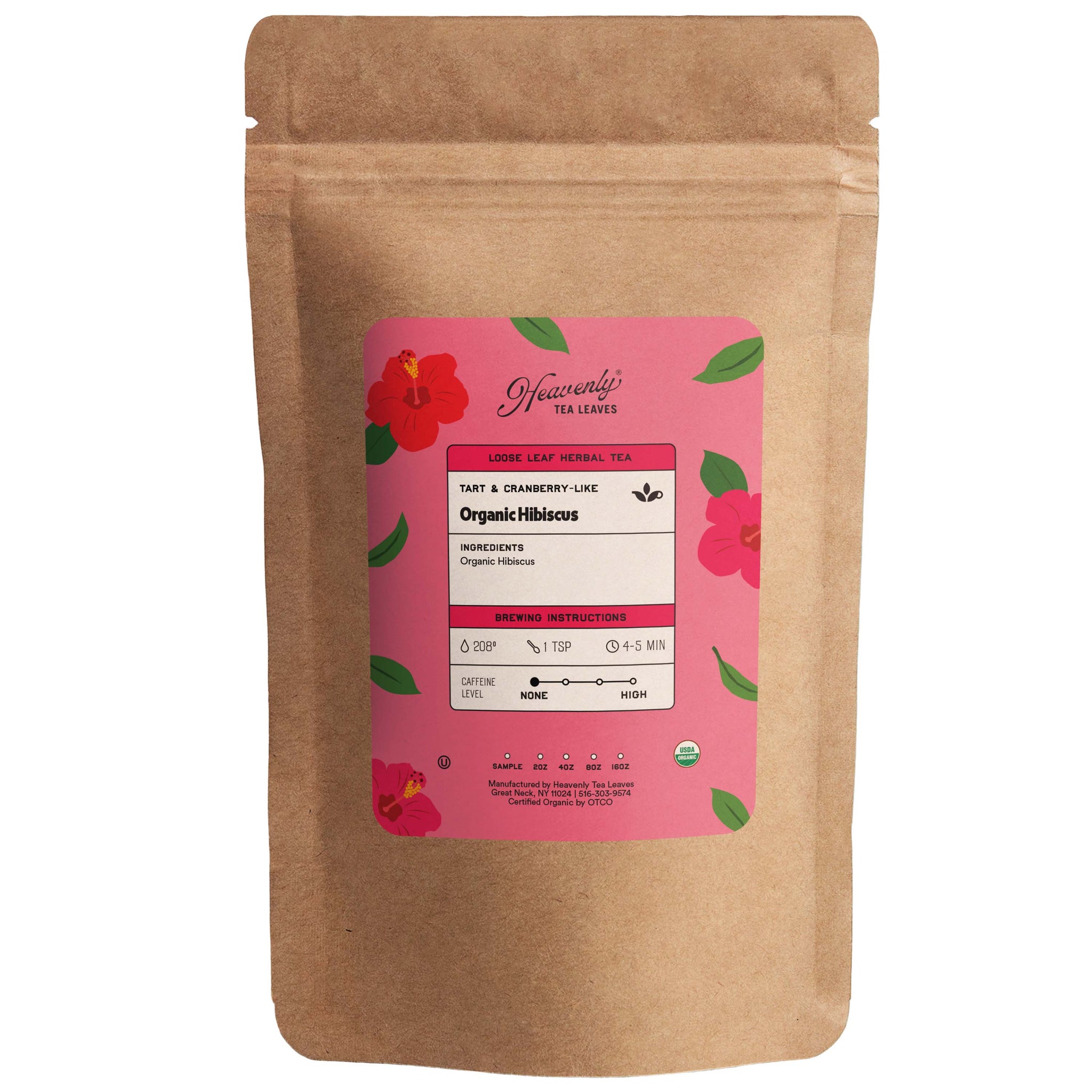 Organic Hibiscus, Loose Leaf Herbal Tea – Heavenly Tea Leaves