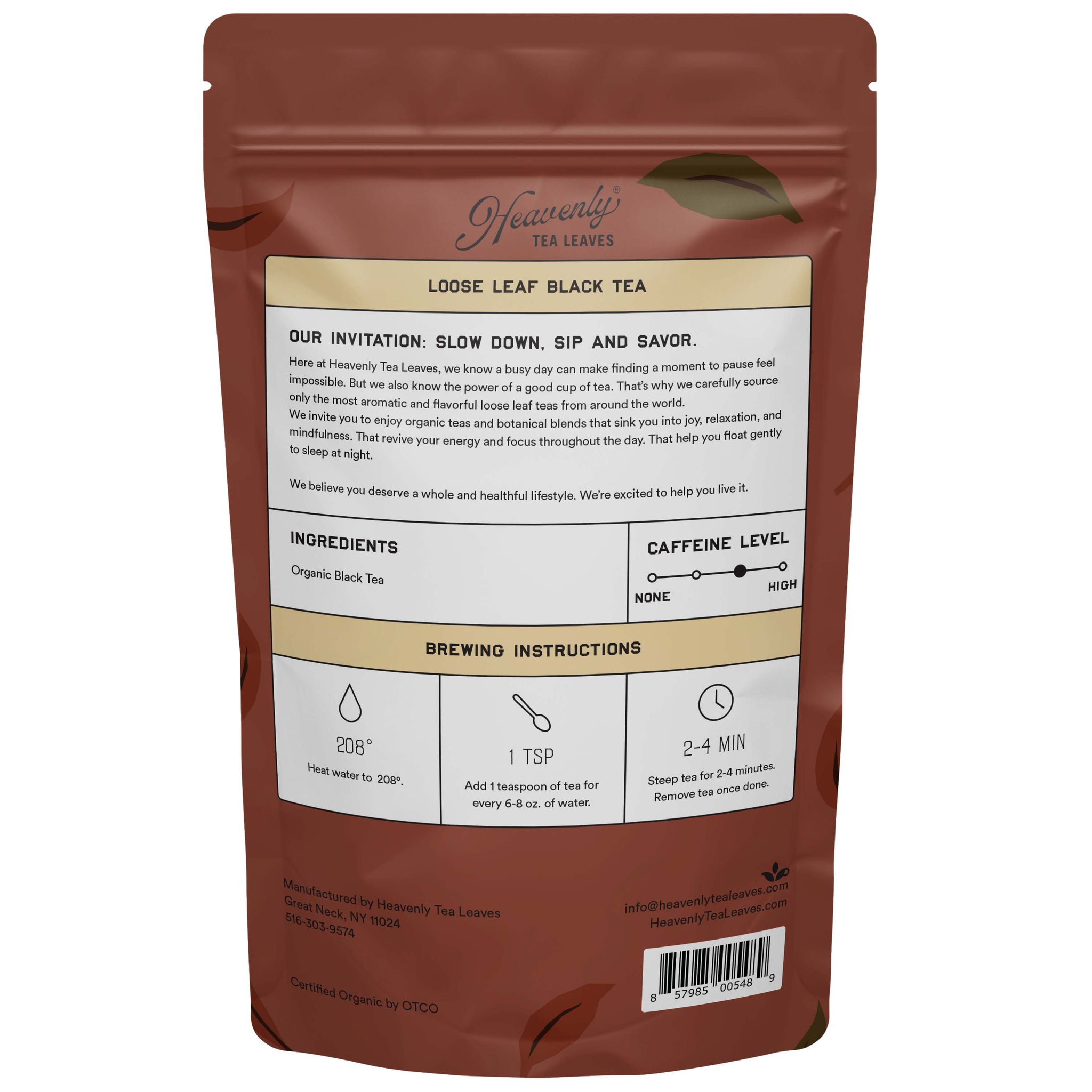 Organic English Breakfast, Bulk Loose Leaf Black Tea – Heavenly Tea Leaves