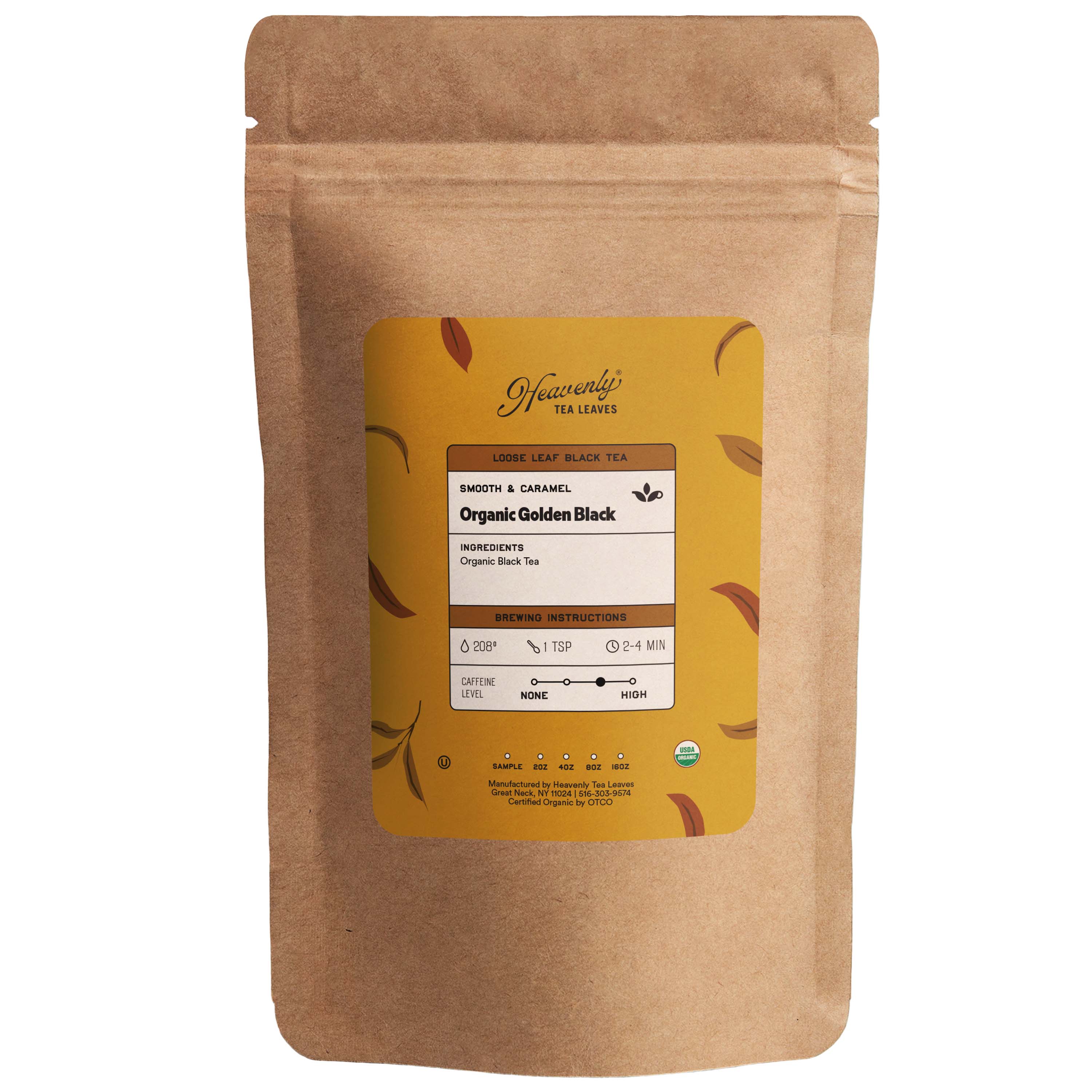 Organic Golden Black, Premium Loose Leaf Black Tea – Heavenly Tea Leaves