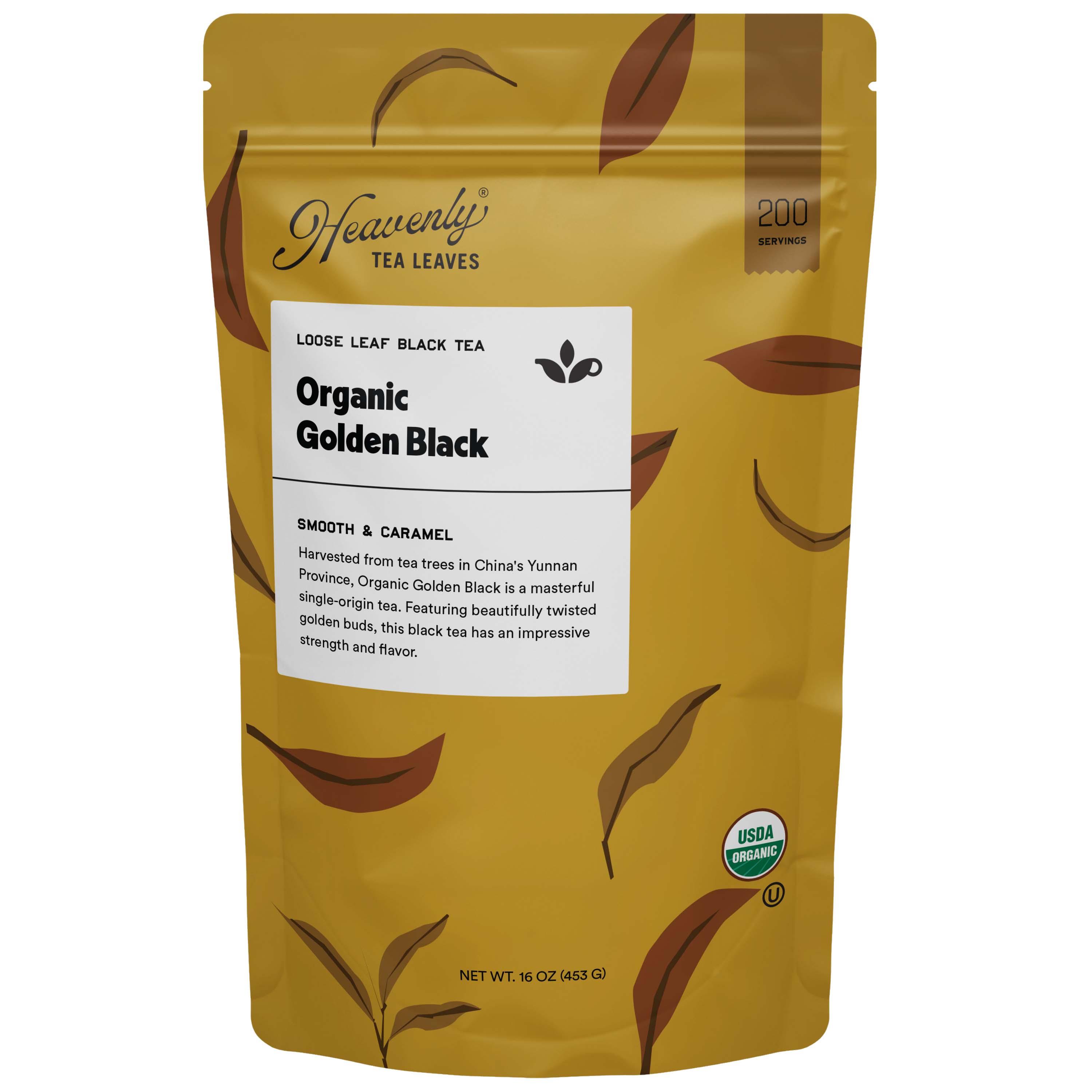 Organic Golden Black, Bulk Loose Leaf Black Tea – Heavenly Tea Leaves