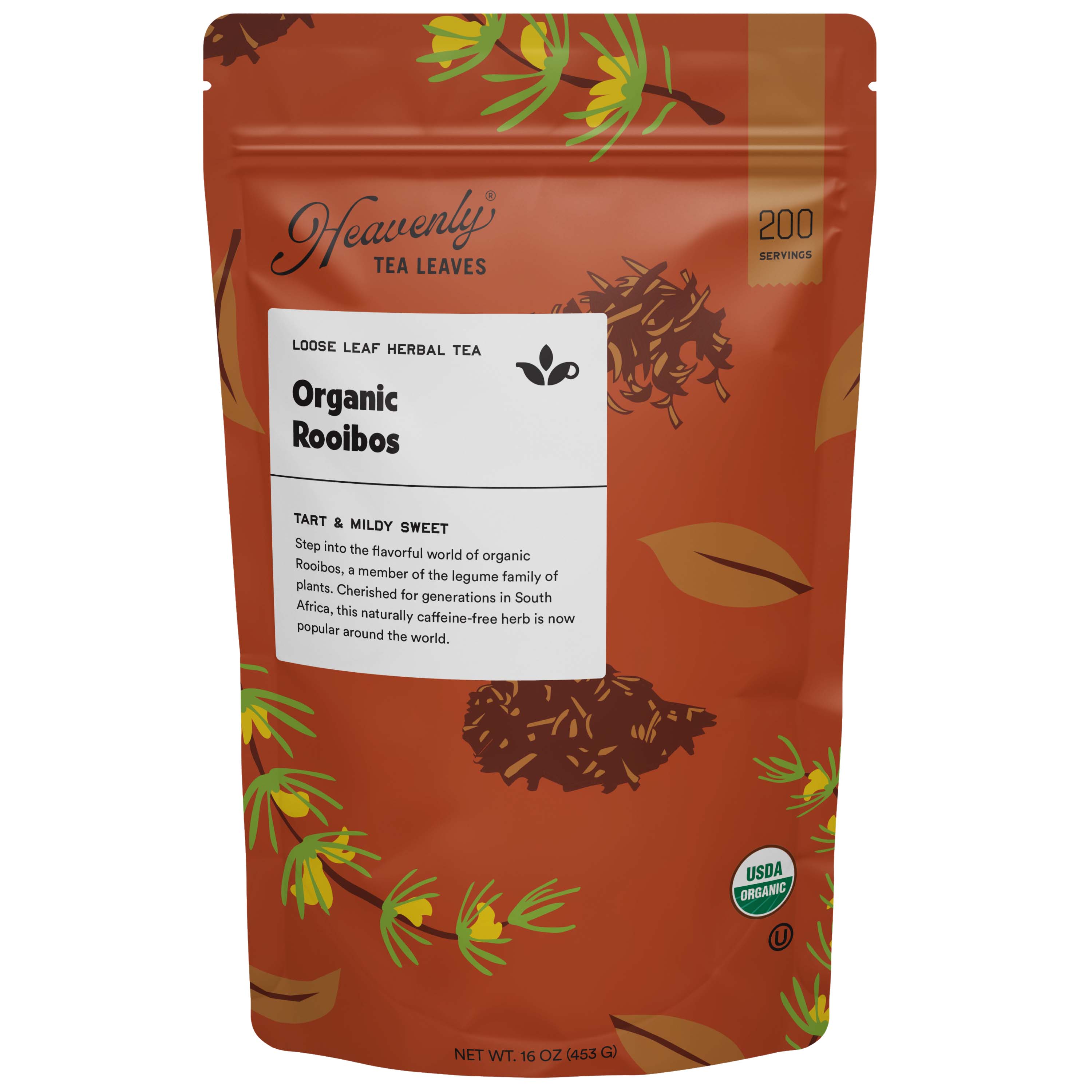 Organic Rooibos, Bulk Loose Leaf Herbal Tisane – Heavenly Tea Leaves