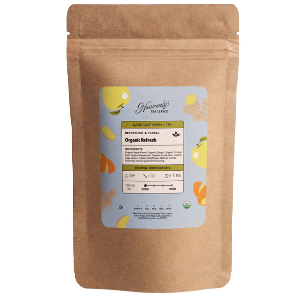 Organic Refresh, Loose Leaf Herbal Tea – Heavenly Tea Leaves